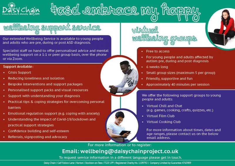 Daisy Chain Project - New #ASDEmbraceYourHappy service available ...