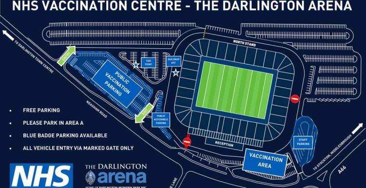 Darlington Arena Vaccination Centre | Healthwatch Darlington